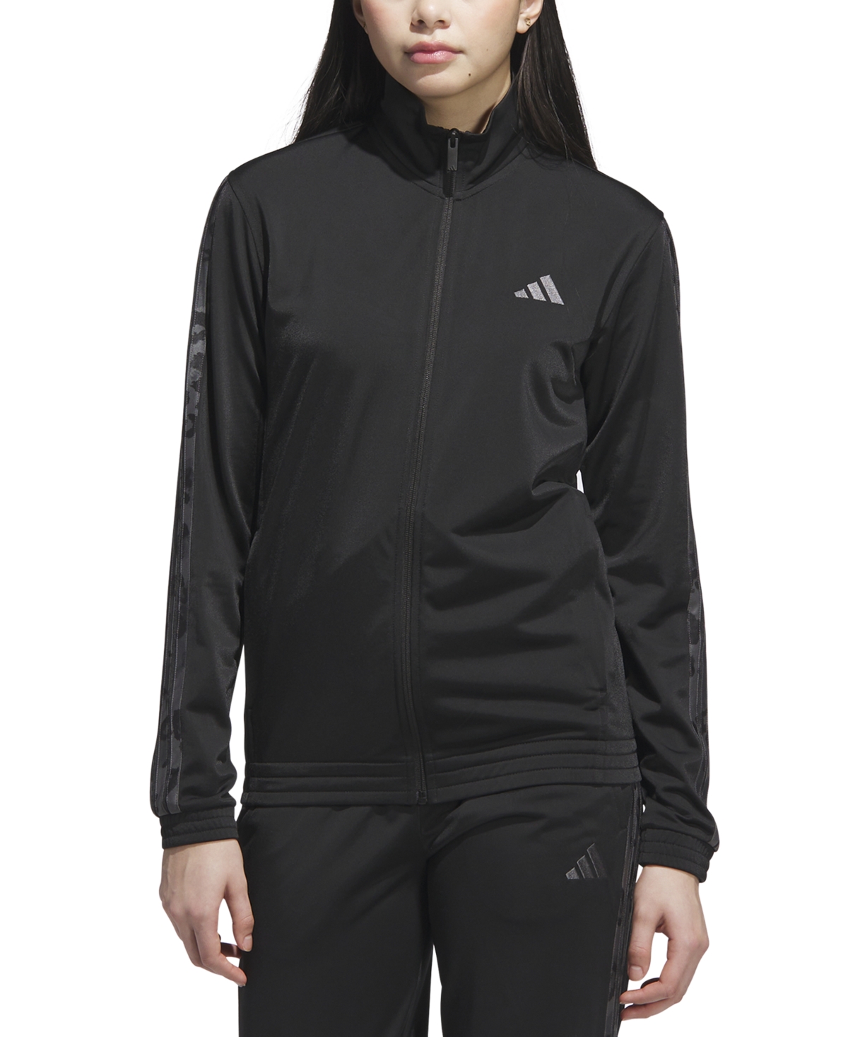 Click here for adidas Womens Animal-Print Stripe Tricot Track Jac... prices