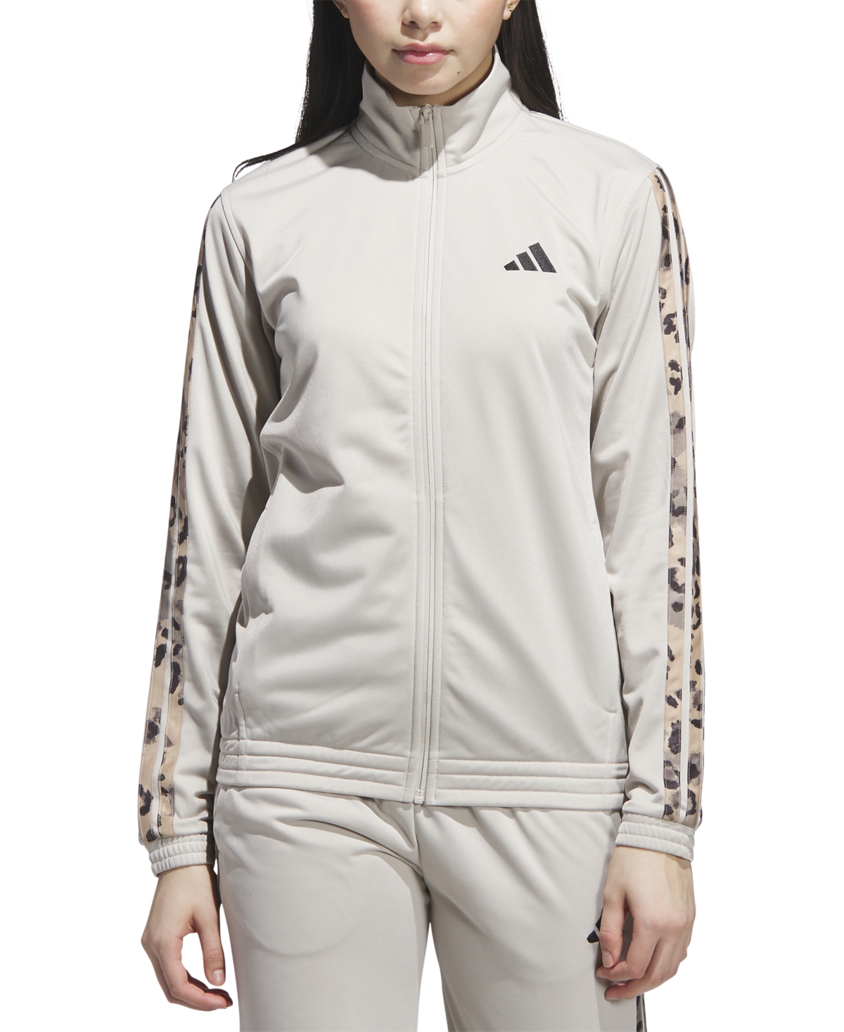Click here for adidas Womens Animal-Print Stripe Tricot Track Jac... prices