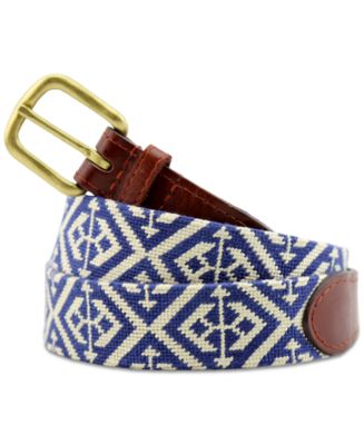 Smathers & Branson Men's Scarsdale Patterned Belt - Macy's