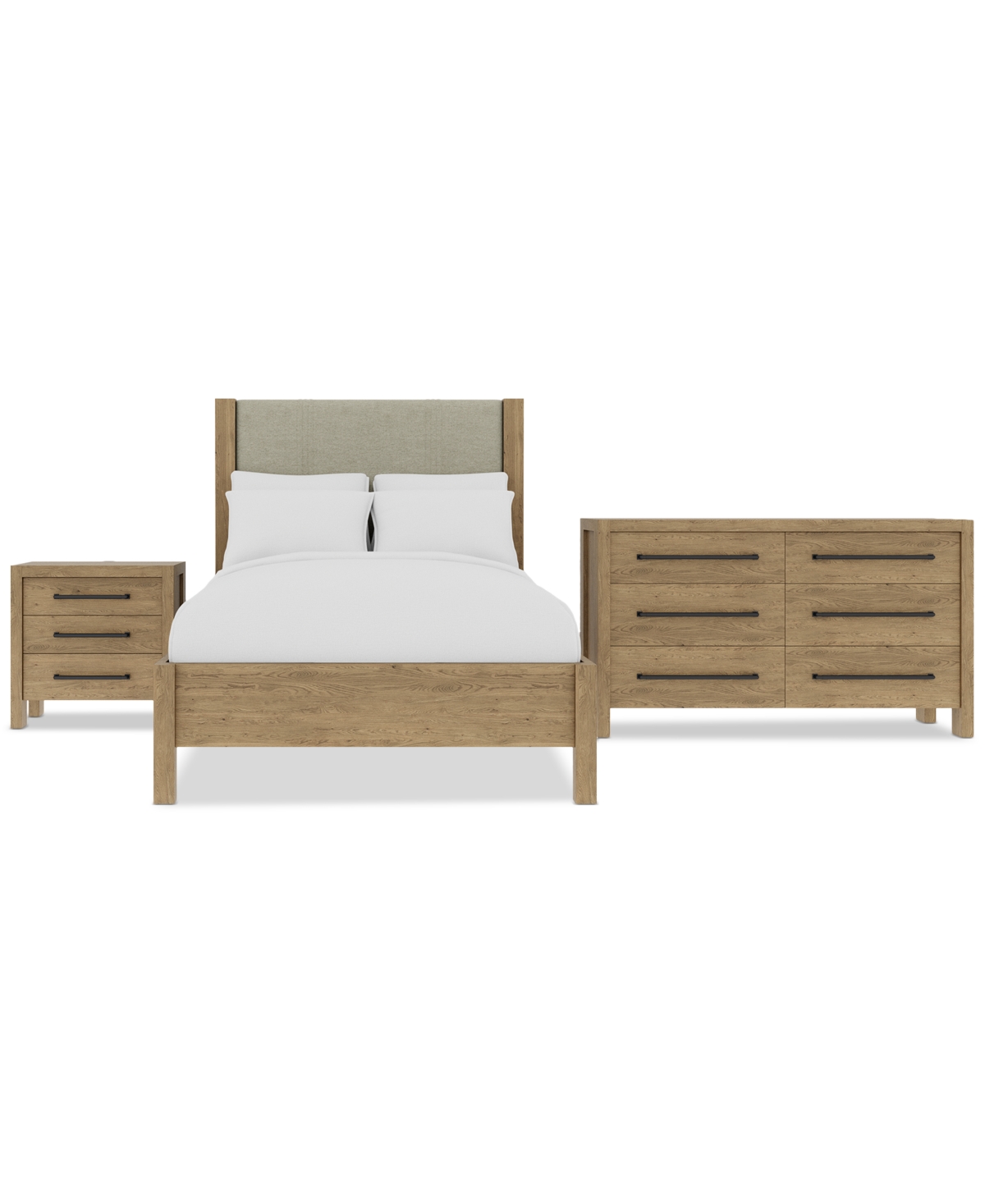 Click here for Davie 3-Pc. Full Set (Upholstered Bed  Dresser & 3... prices