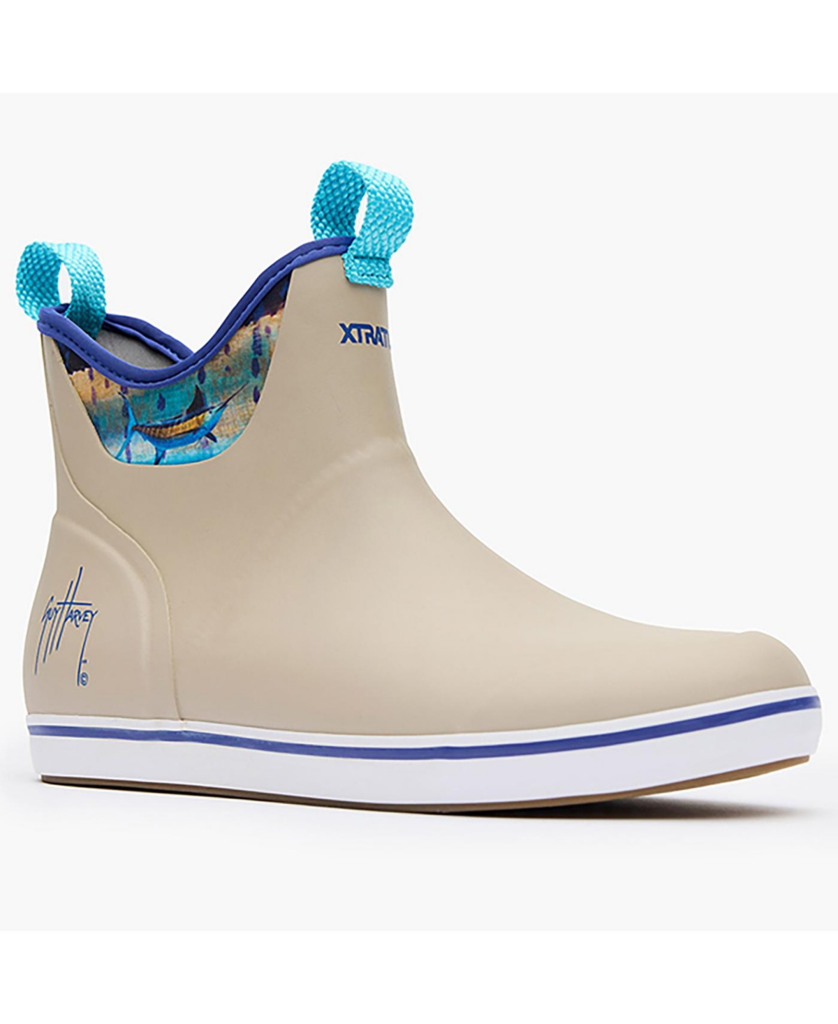Click here for Xtratuf Mens 6 in Ankle Deck Boot Guy Harvey - Tau... prices