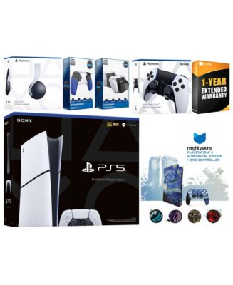 Sony Playstation 5 Slim Digital with White Pulse Headset, Extra EDGE ...