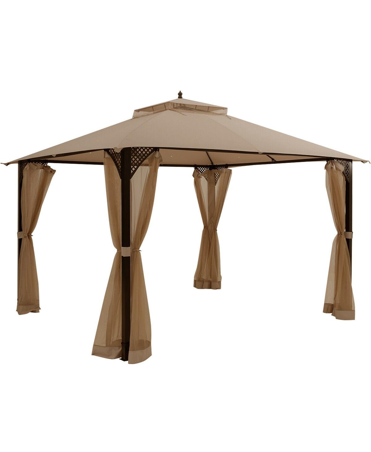 Click here for 12 x 10 Feet Outdoor Double Top Patio Gazebo with... prices