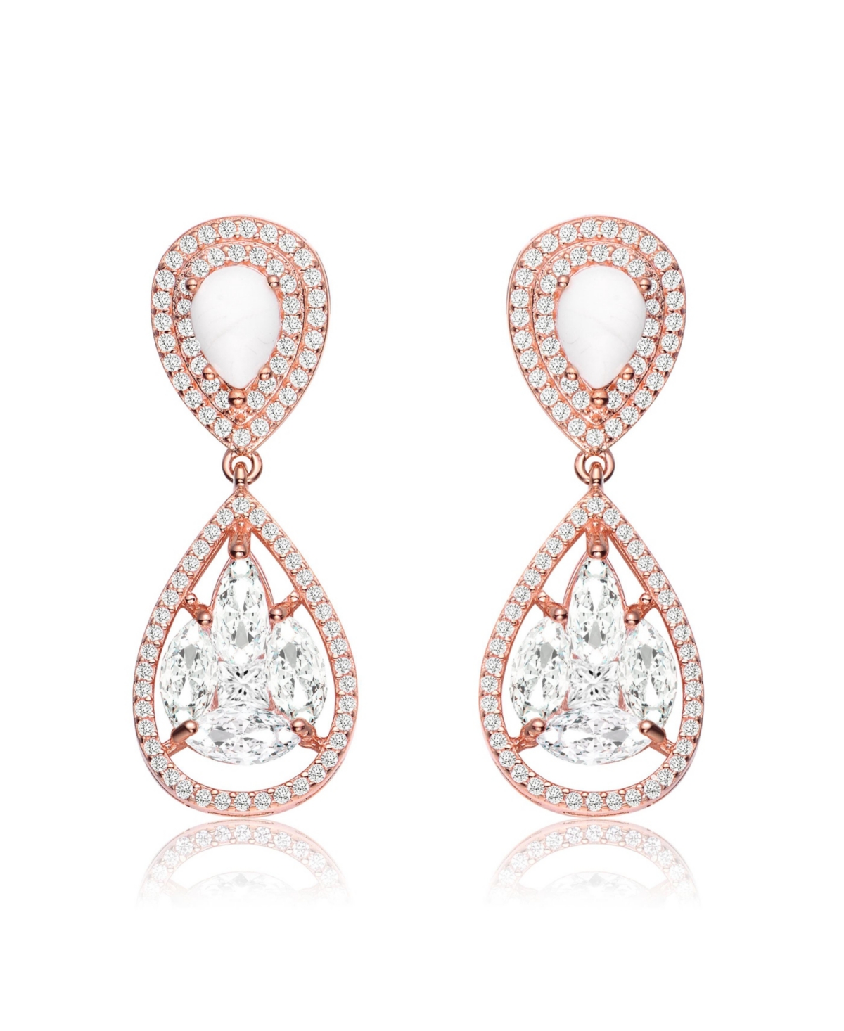Click here for 18K Rose Gold Plating with Clear Cubic Zirconia &... prices