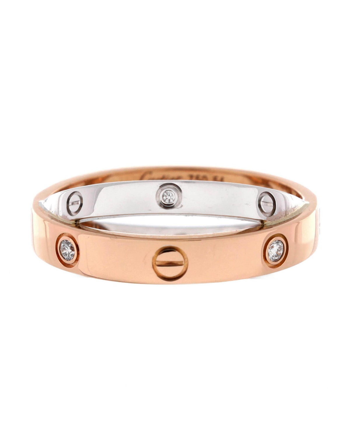 Click here for Pre-Owned Cartier Love 6 Diamonds Double Ring 18K... prices