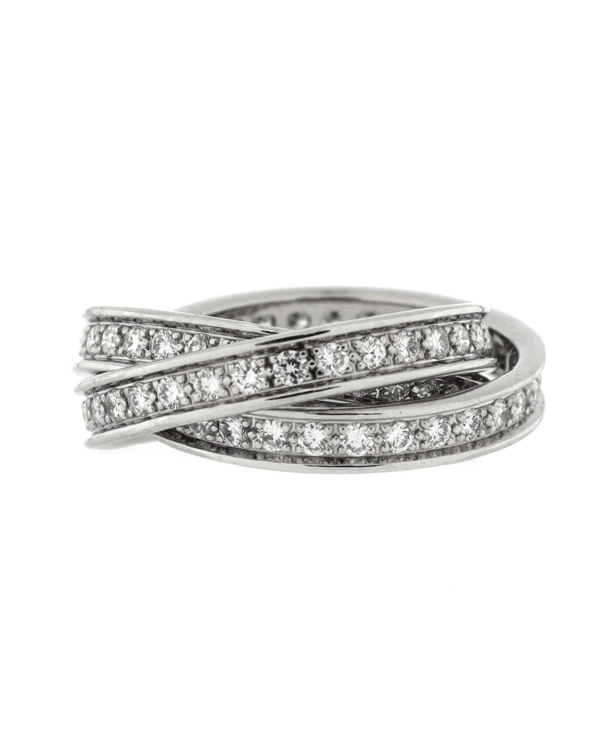 Click here for Pre-Owned Cartier Trinity Ring 18K White Gold and... prices