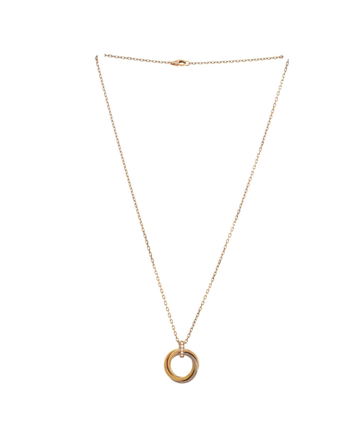 Click here for Pre-Owned Cartier Trinity Pendant Necklace 18K Tri... prices
