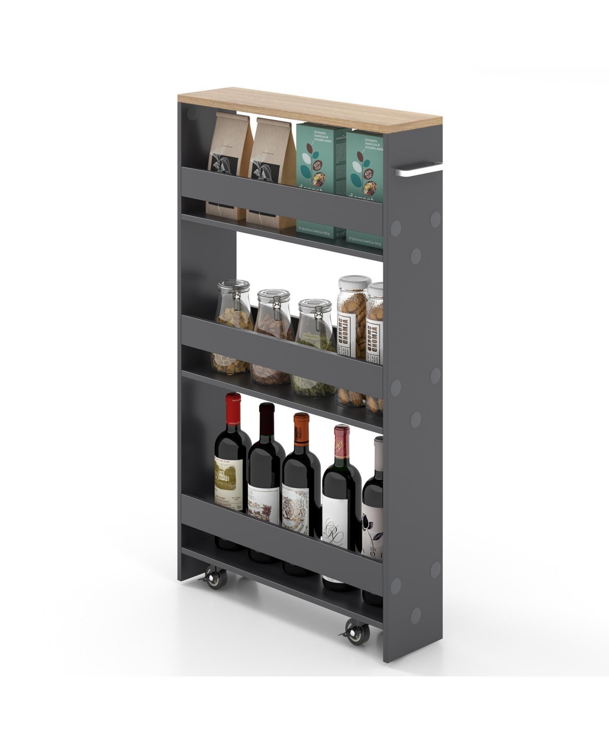 Click here for Rolling Kitchen Slim Storage Cart Mobile Shelving... prices