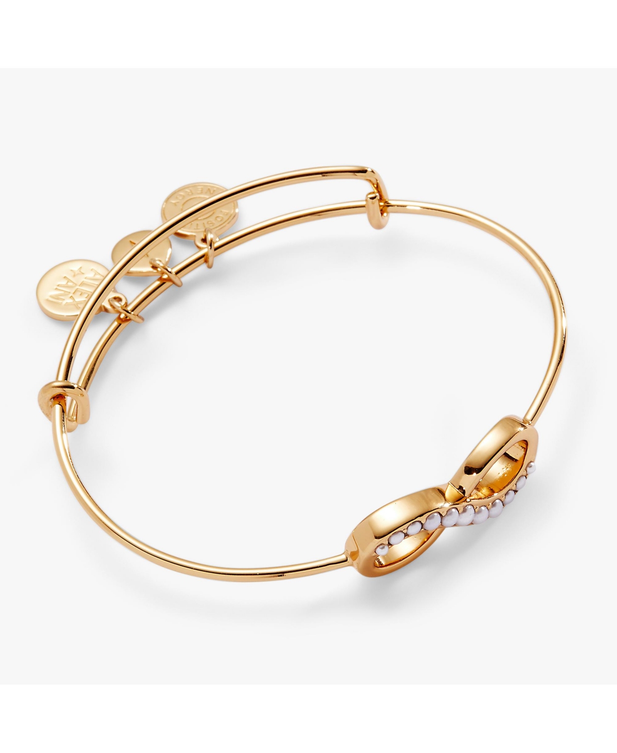 Click here for Pearl Basics Accents Infinity Inline Bangle Bracel... prices