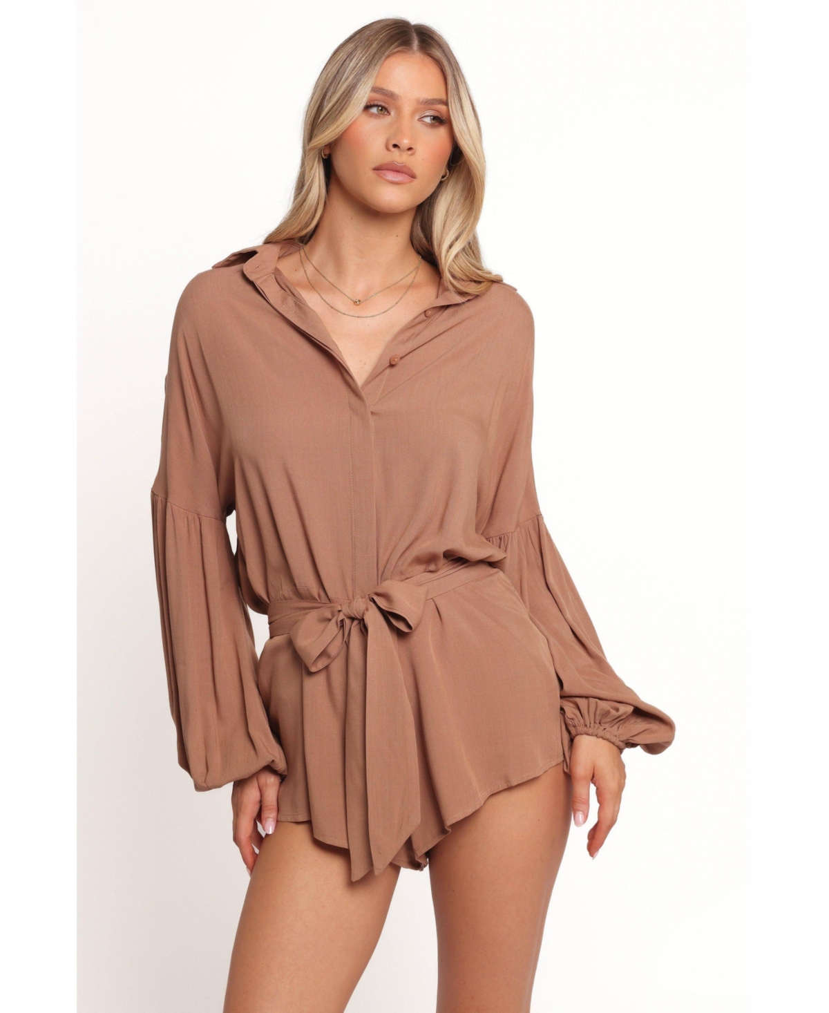 Click here for Petal and Pup Womens Pali Romper - Mocha prices