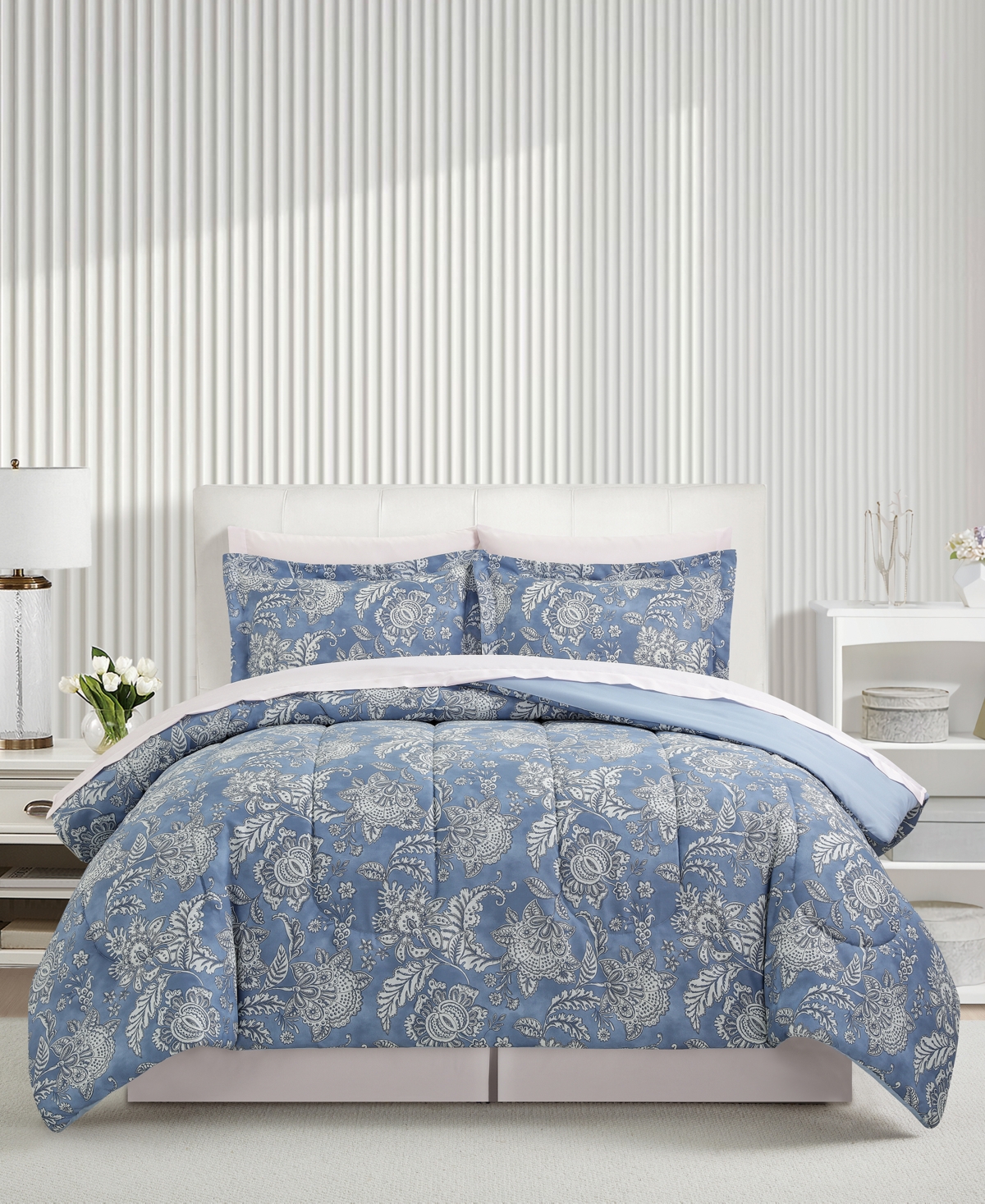 Click here for Sunham Izzy 8-Pc. Comforter Sets - Periwinkle prices