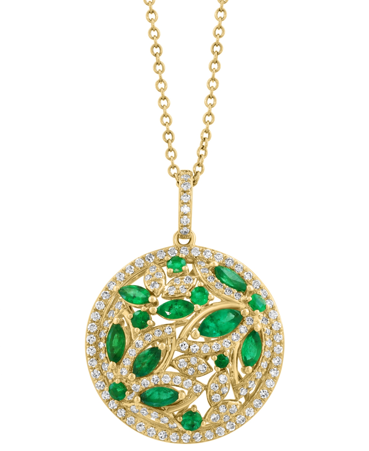 Click here for Effy Emerald (1 ct. t.w.) & Diamond (1/20 ct. t.w.... prices