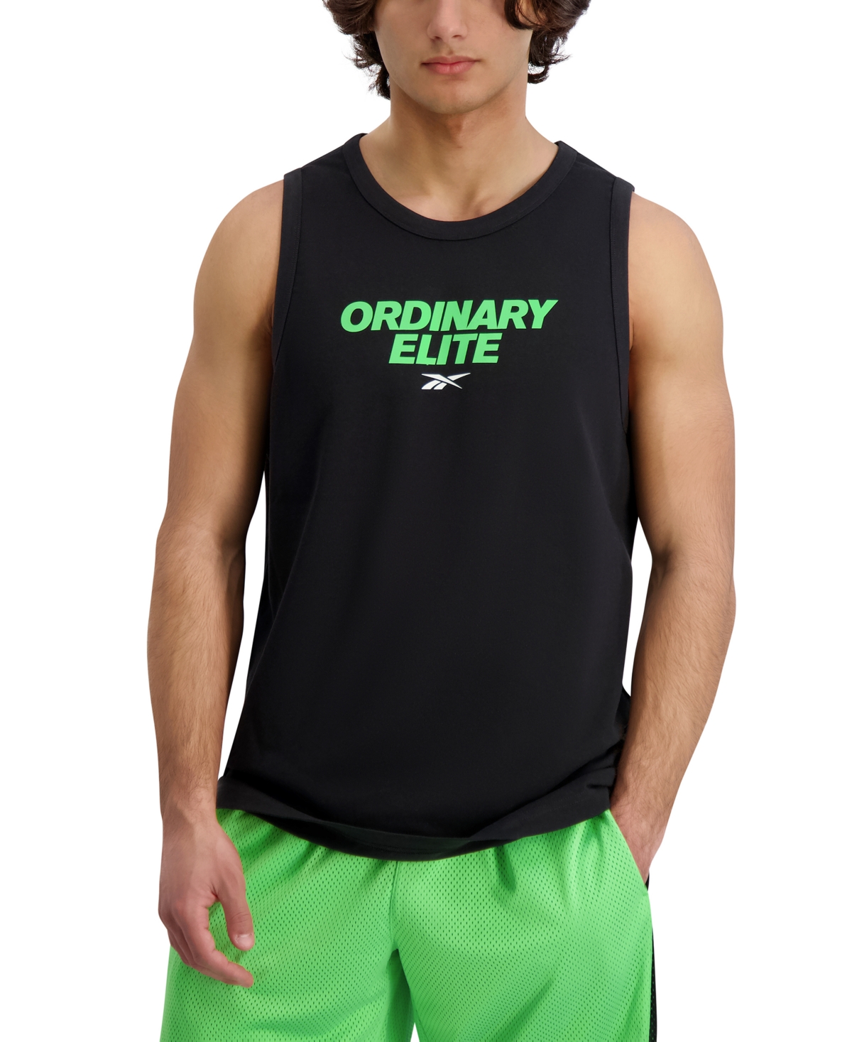 Click here for Reebok Mens Ordinary Elite Logo Tank Top - Black /... prices