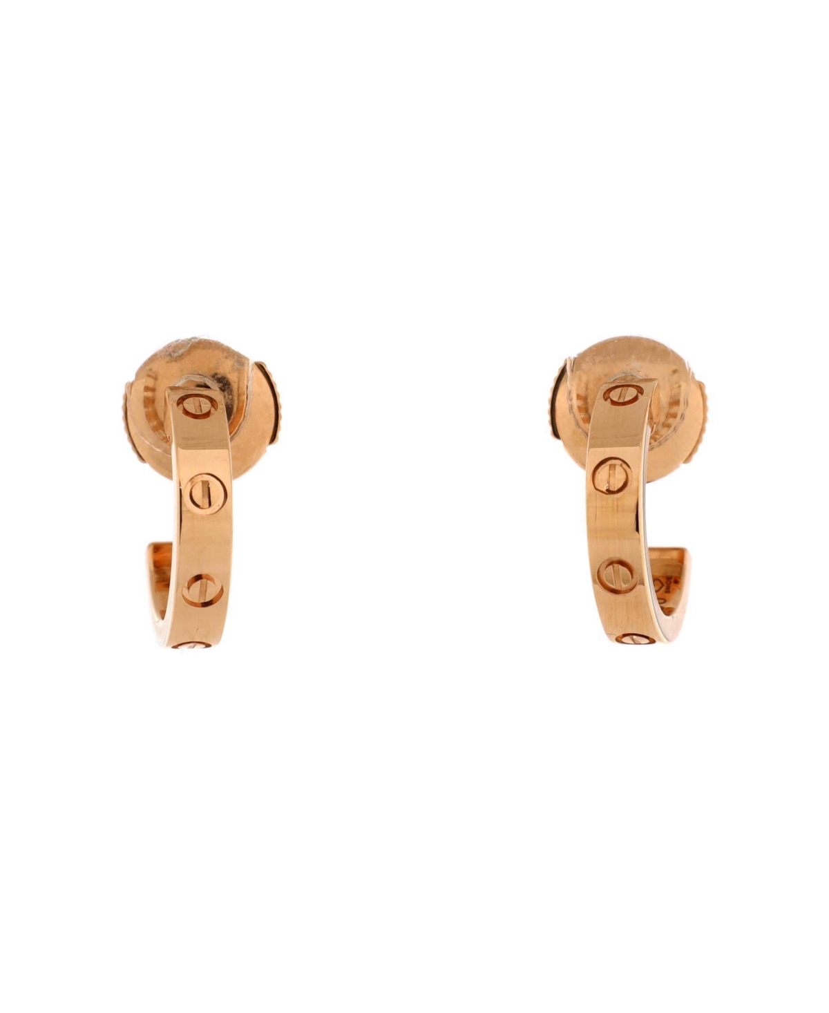 Click here for Pre-Owned Cartier Small Love Hoop Earrings 18K Ros... prices