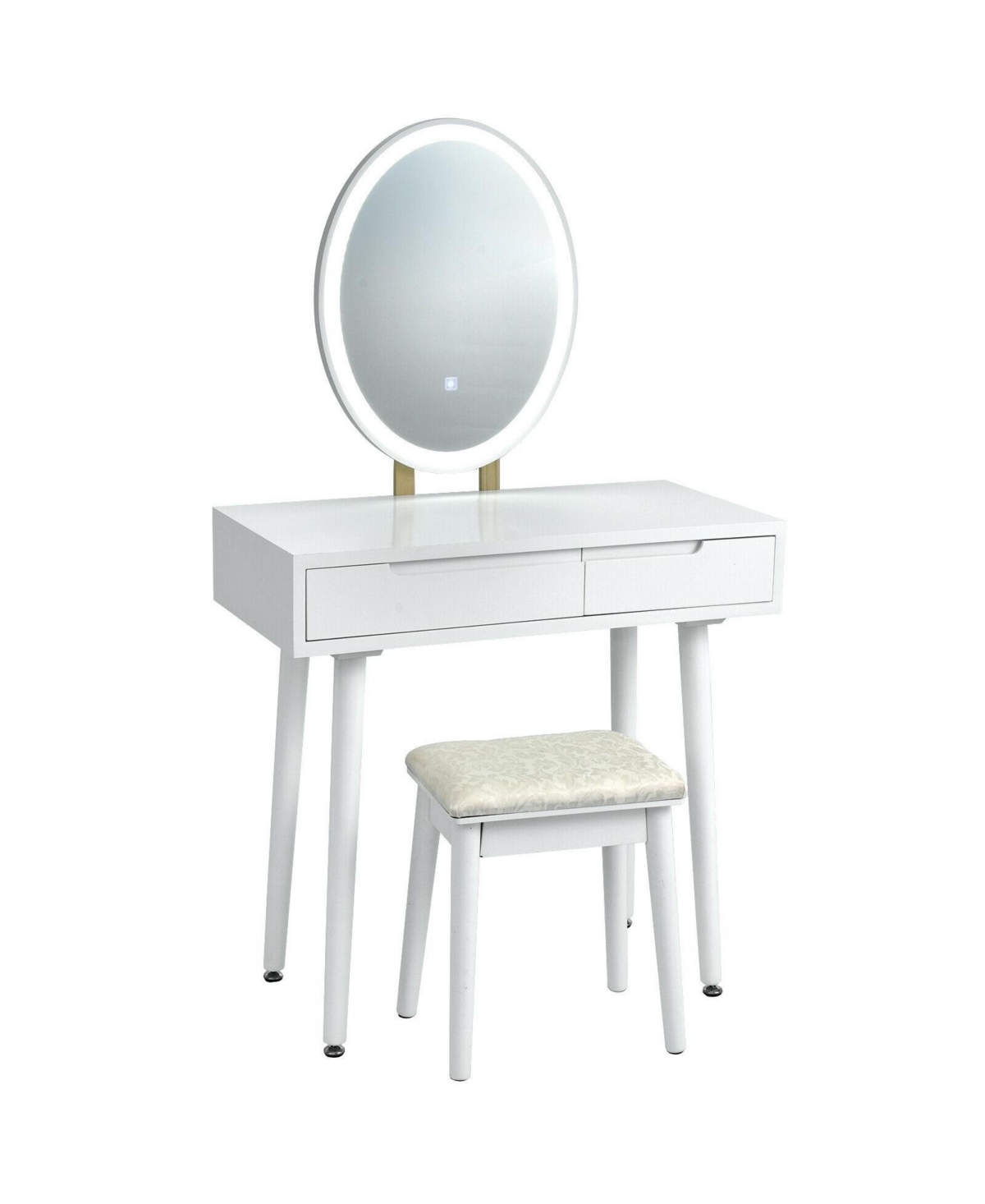 Click here for Touch Screen Vanity Makeup Table Stool Set with Li... prices