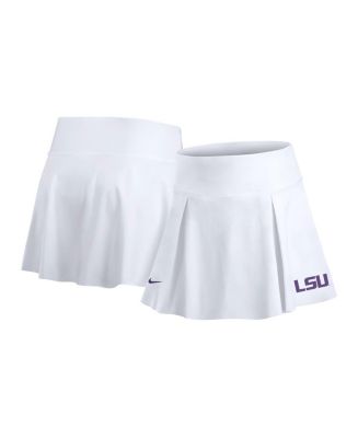 Nike Women's White LSU Tigers Club Tennis Skirt with Shorts - Macy's