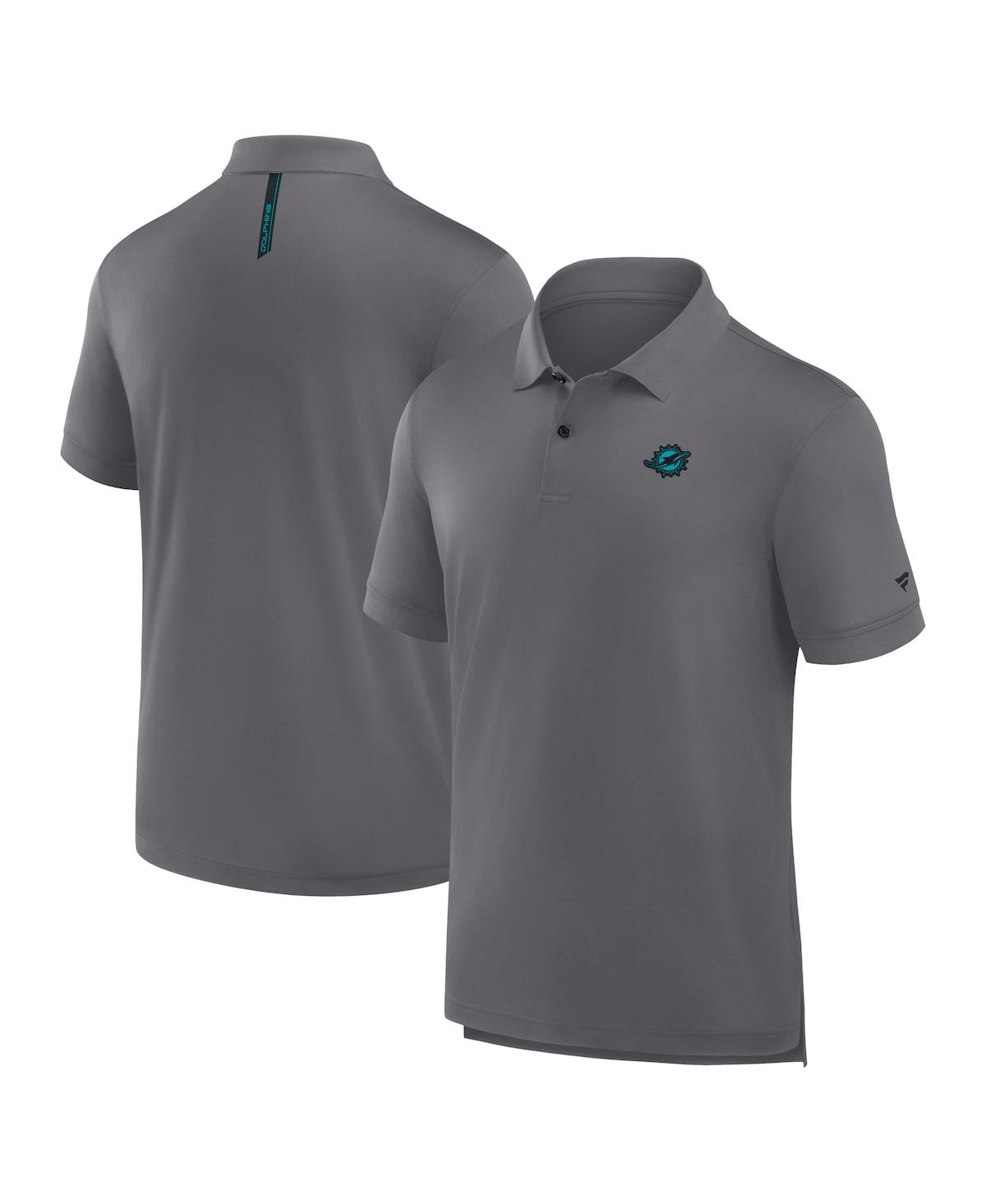 Click here for Fanatics Mens Heather Gray Miami Dolphins Front Of... prices