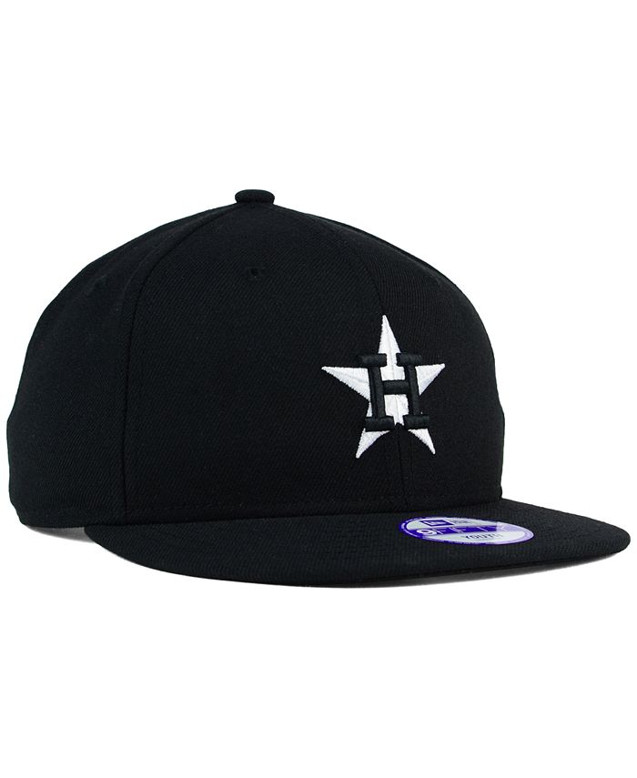 New Era Kids' Houston Astros Black White 9FIFTY Snapback Cap - Macy's