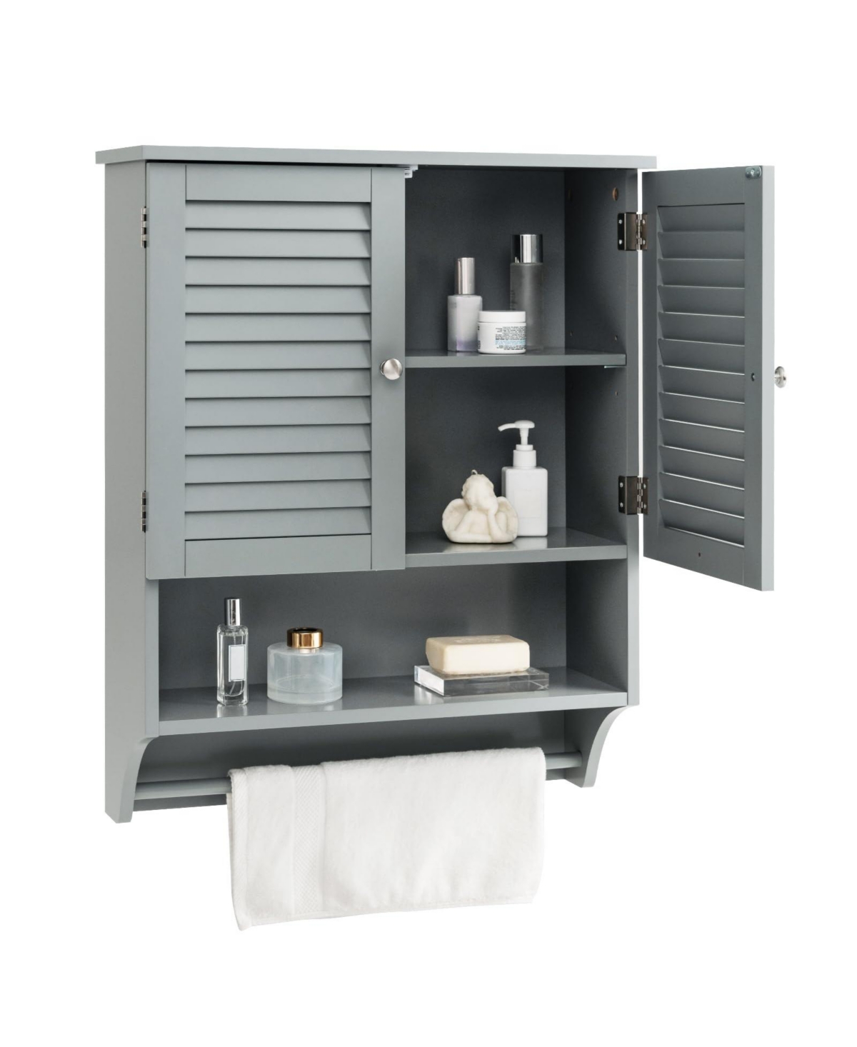 Click here for 2-Doors Bathroom Wall-Mounted Medicine Cabinet wit... prices