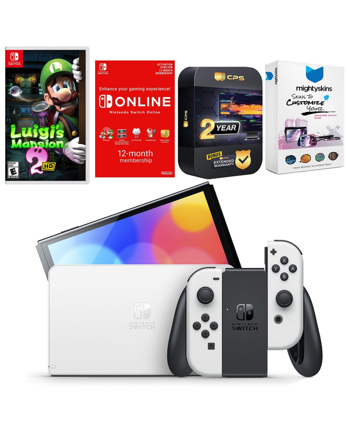 Click here for Nintendo Switch White Oled Console with Luigi s Ma... prices