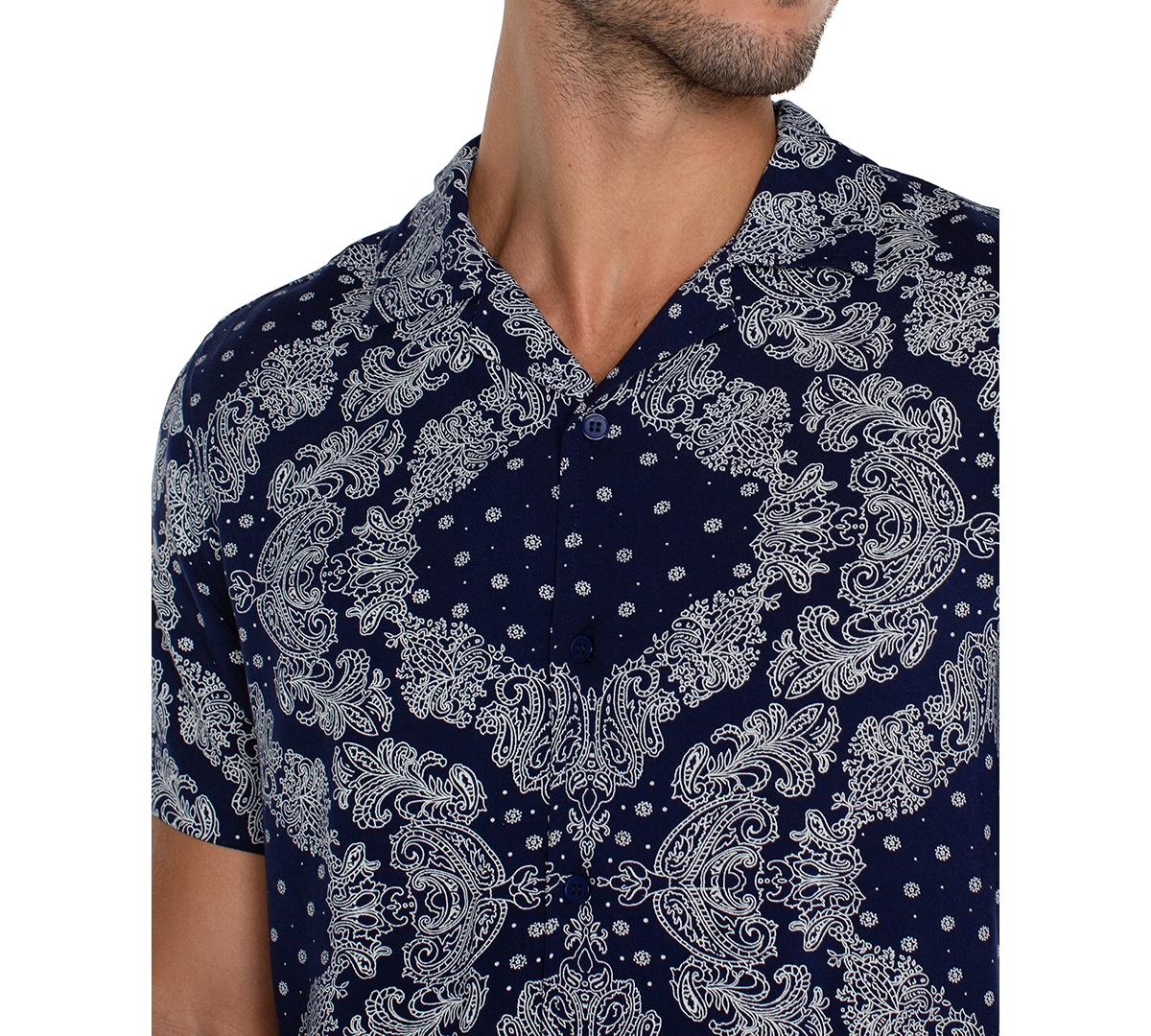 Click here for Liverpool Los Angeles Mens Printed Button-Up Camp... prices