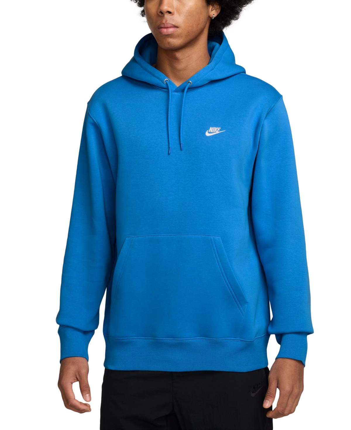 Click here for Nike Club Mens Pullover Fleece Logo Hoodie - Lite... prices