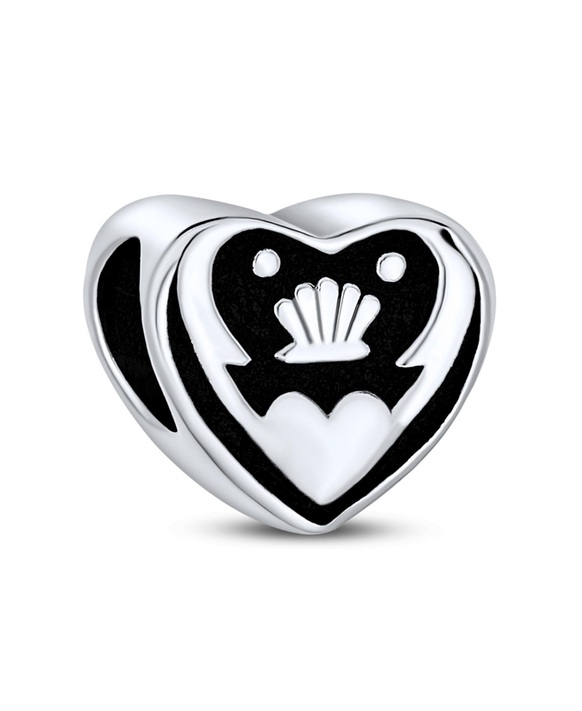 Click here for Bling Jewelry Celtic Knot Claddagh Heart Charm Bea... prices