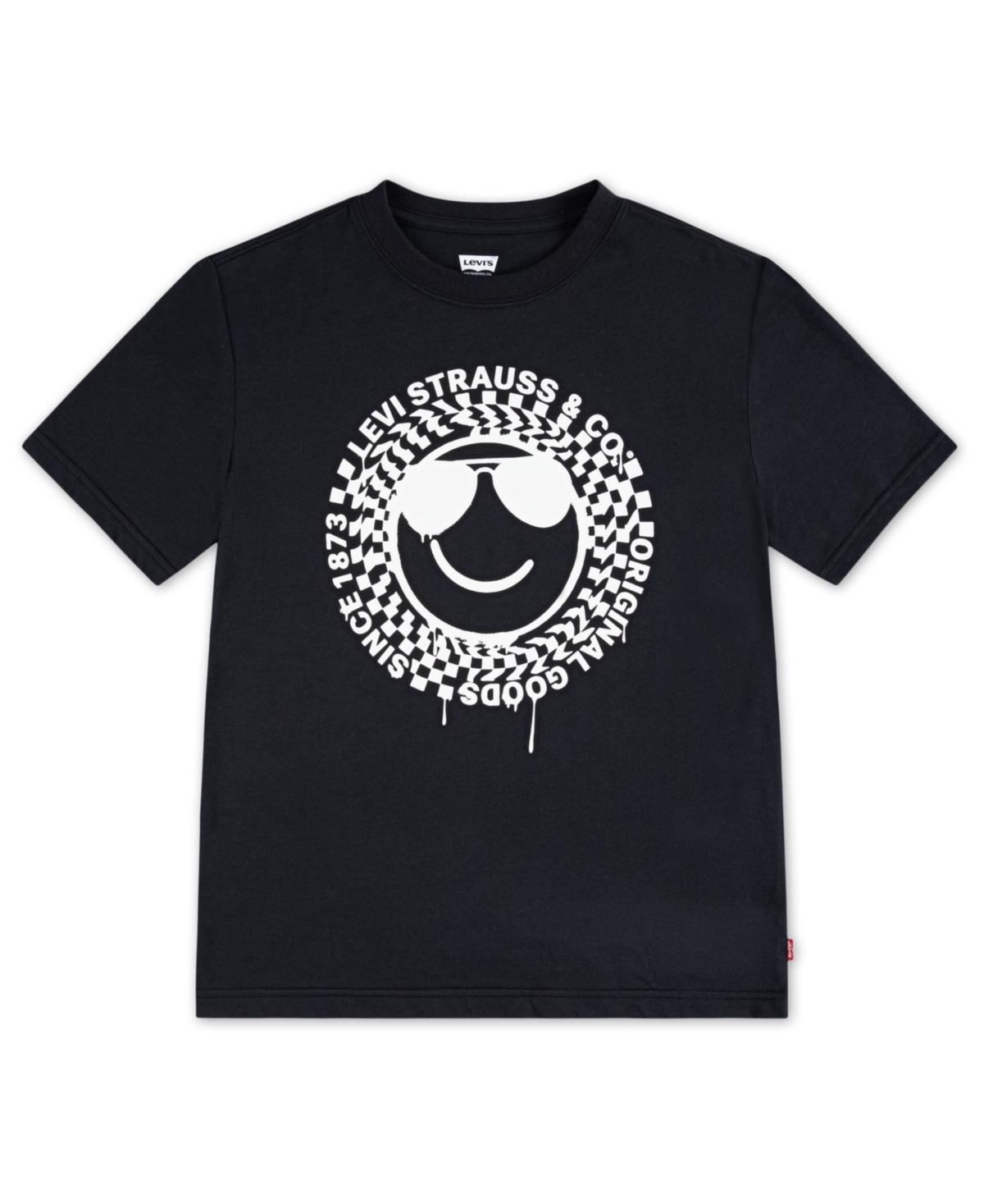 Click here for Levis Big Boys Chill Smiley T-Shirt - Jet Black prices