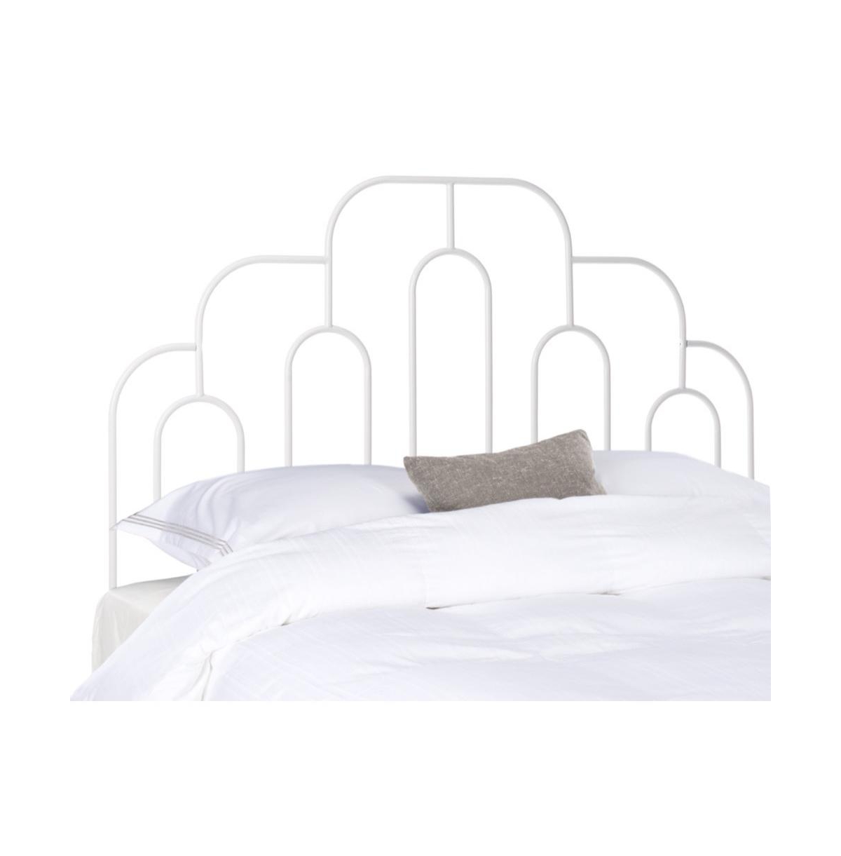 Click here for Paloma Metal Retro Queen Headboard - White prices
