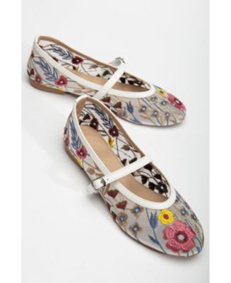Fauna Mesh Mary Jane Flats - Macy's