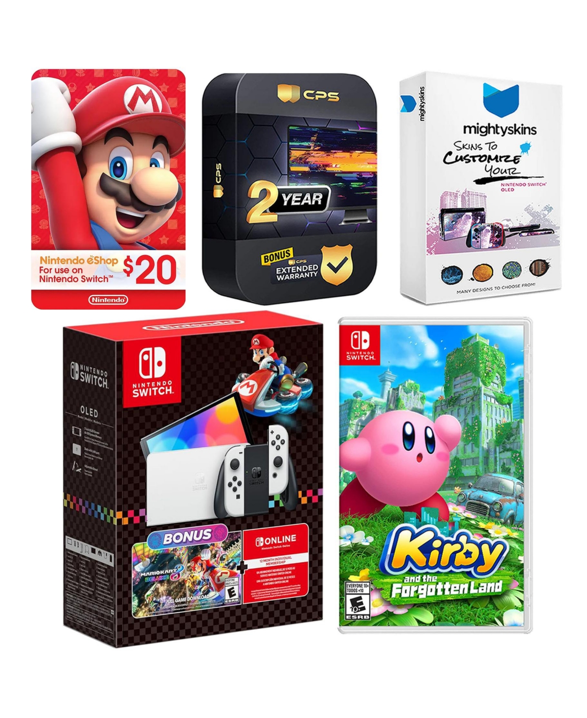 Click here for Nintendo Switch Oled Console Mario Kart 8 Bundle w... prices