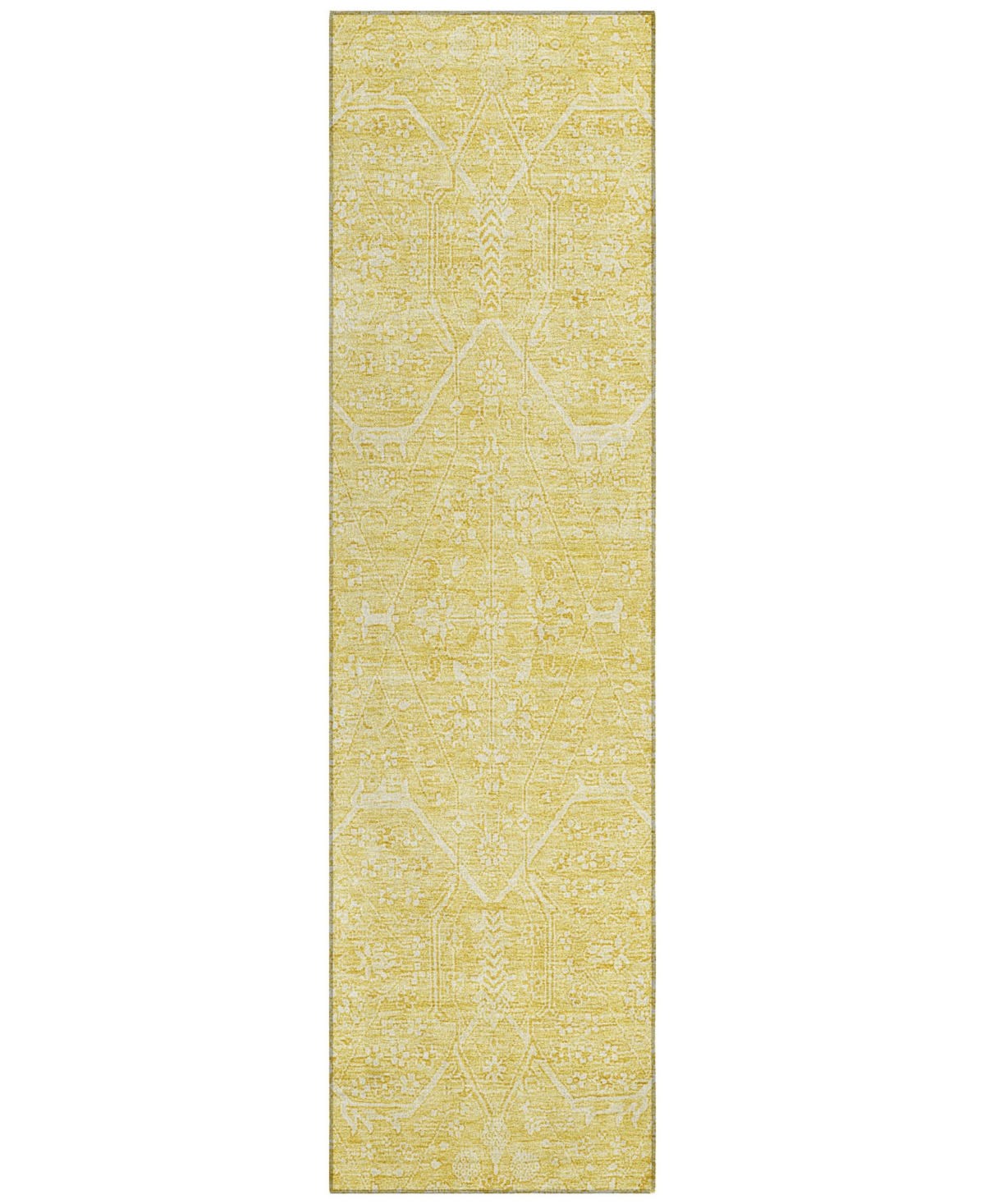 Addison Chantille Machine Washable ACN1224 23x76 Runner Area Rug - Gold