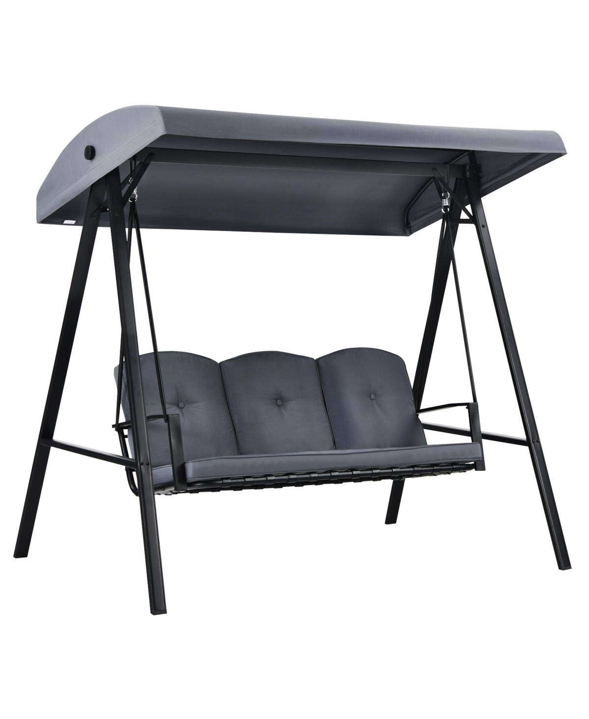 Click here for Gymax 3-Person Patio Porch Swing Cushioned Outdoor... prices