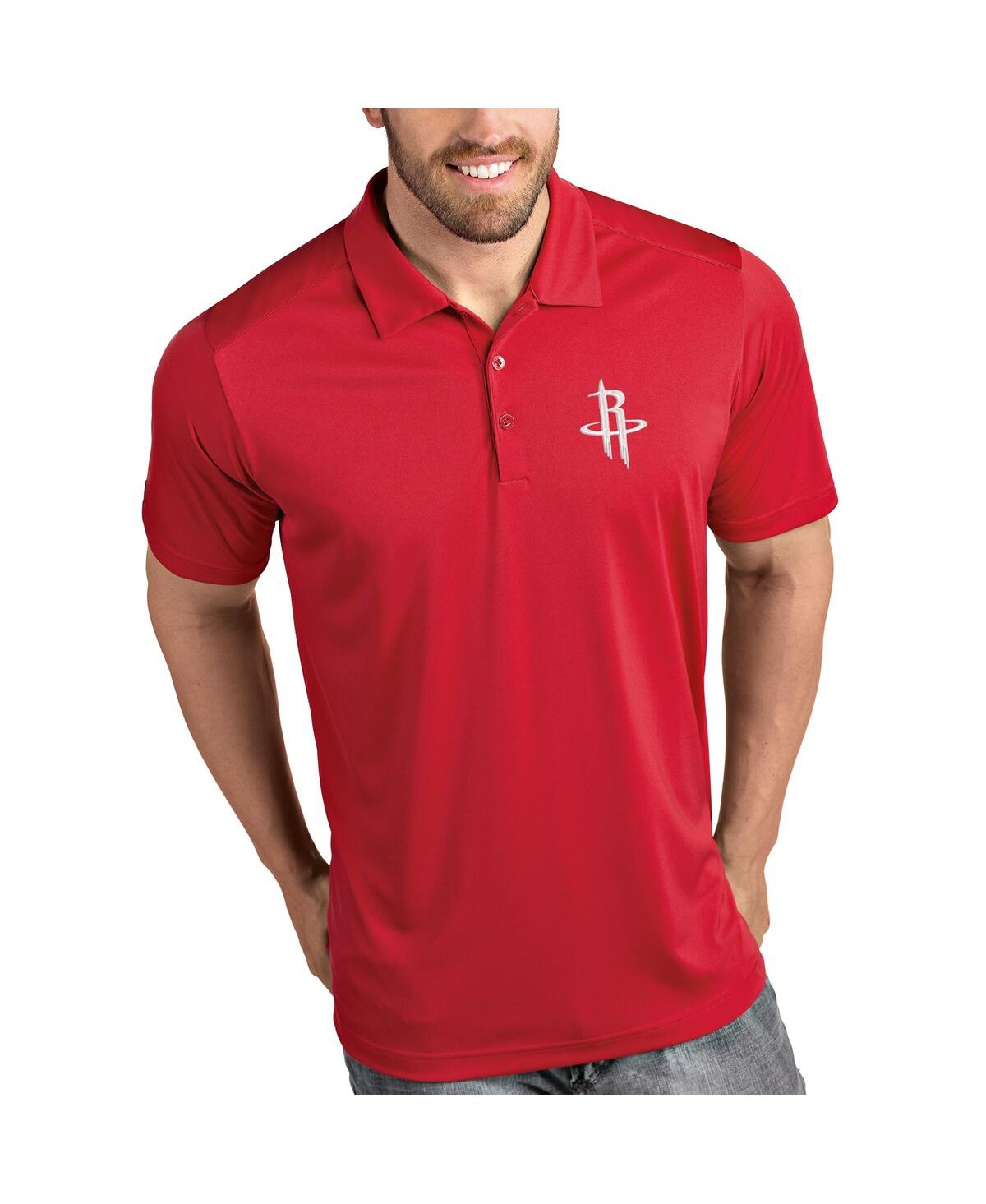 Click here for Antigua Mens Red Houston Rockets Tribute Polo Shir... prices