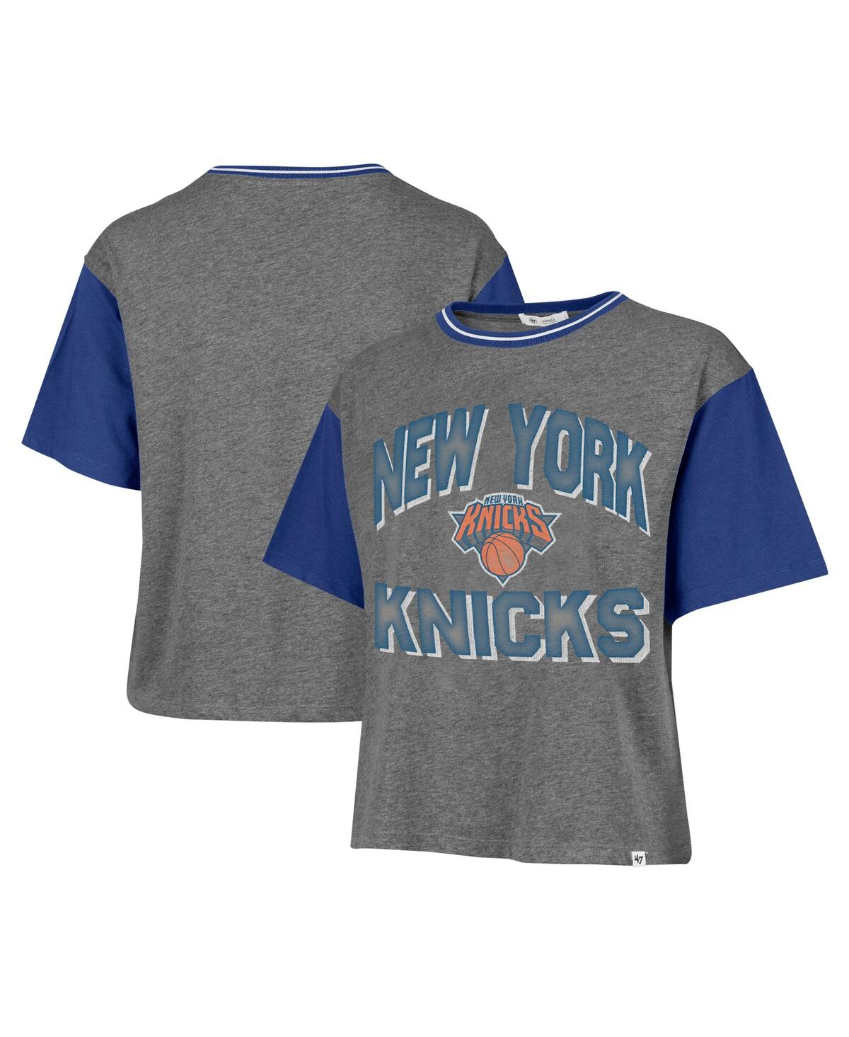 Click here for 47 Brand Womens Gray New York Knicks Rise Clubhous... prices