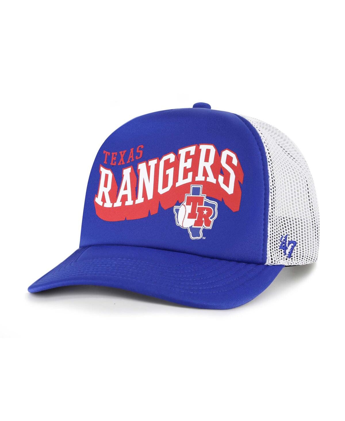 Click here for 47 Brand Mens Royal Texas Rangers Meander Foam Tru... prices