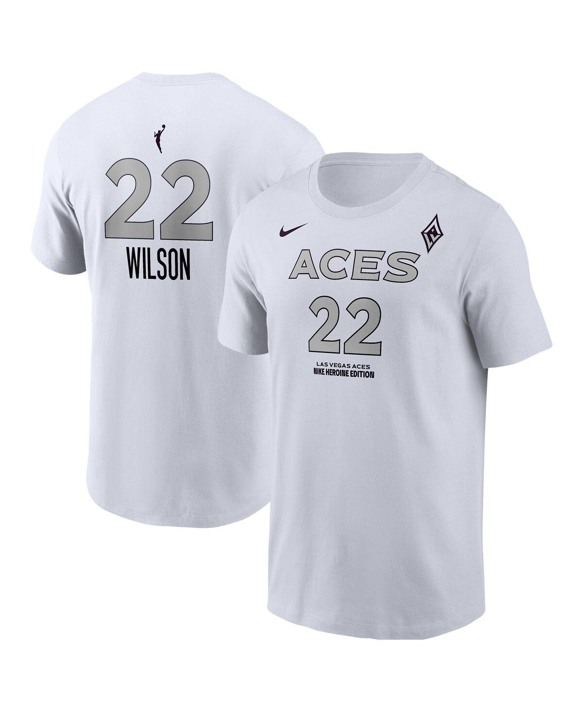 Click here for Nike Mens Aja Wilson White Las Vegas Aces Heroine... prices