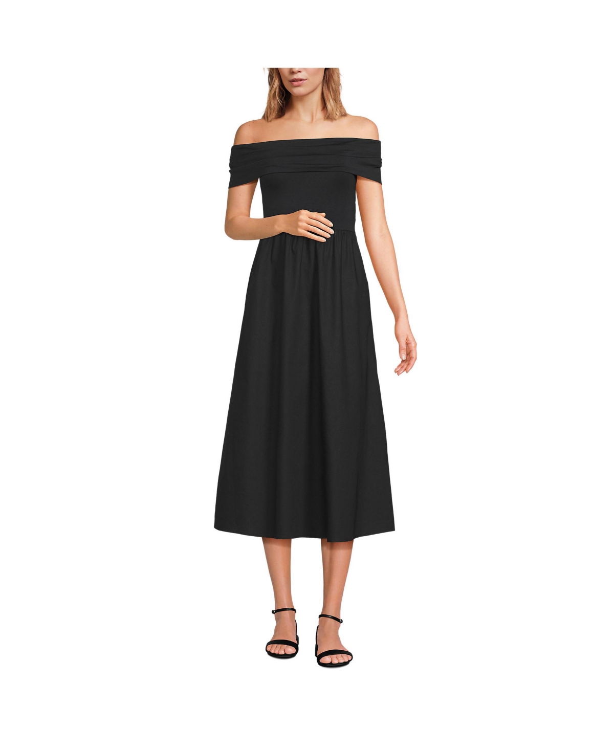 Click here for Lands End Womens Off the Shoulder Slender Mixed Me... prices