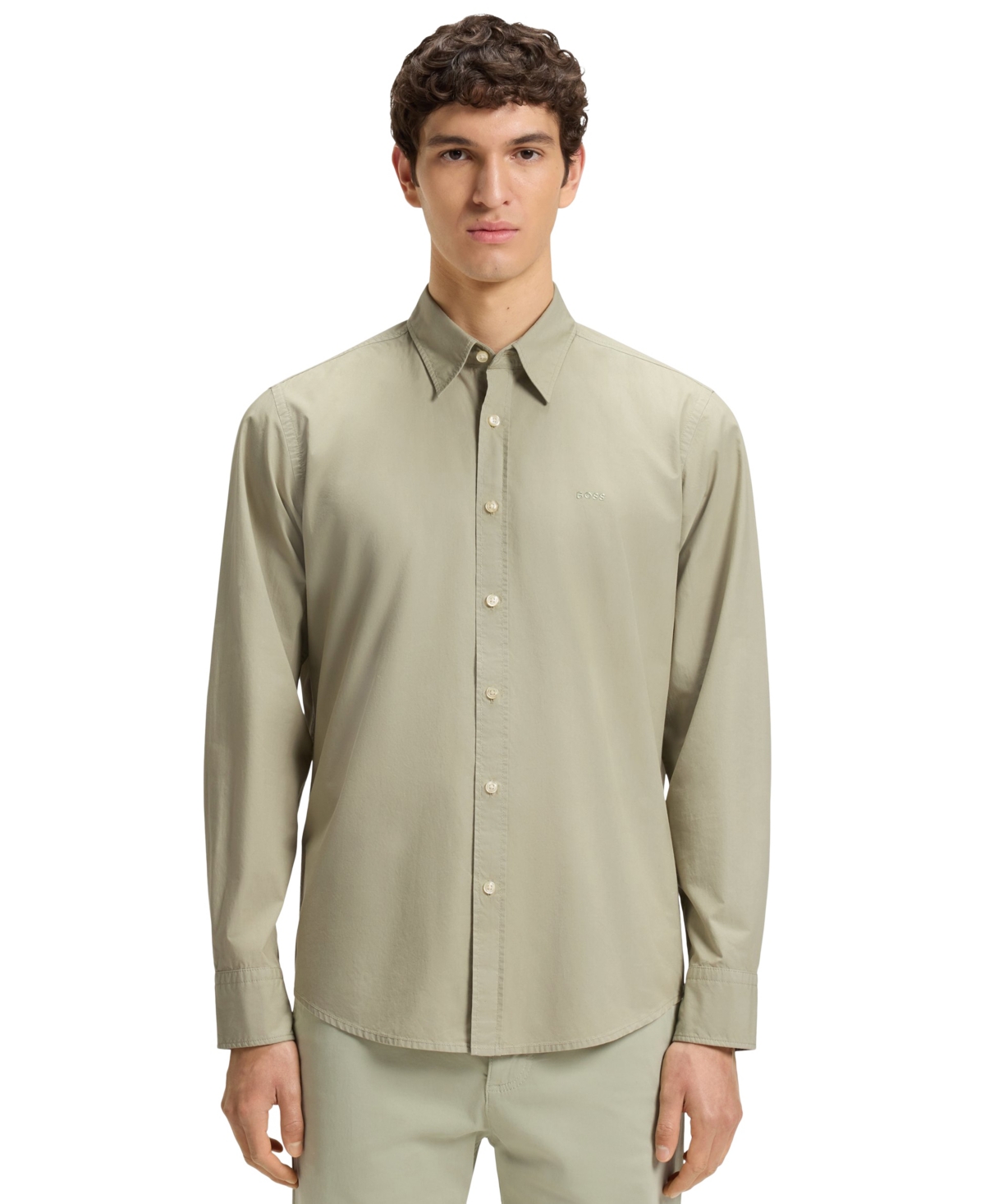 Click here for Boss by Hugo Boss Mens Cotton Poplin Regular-Fit D... prices