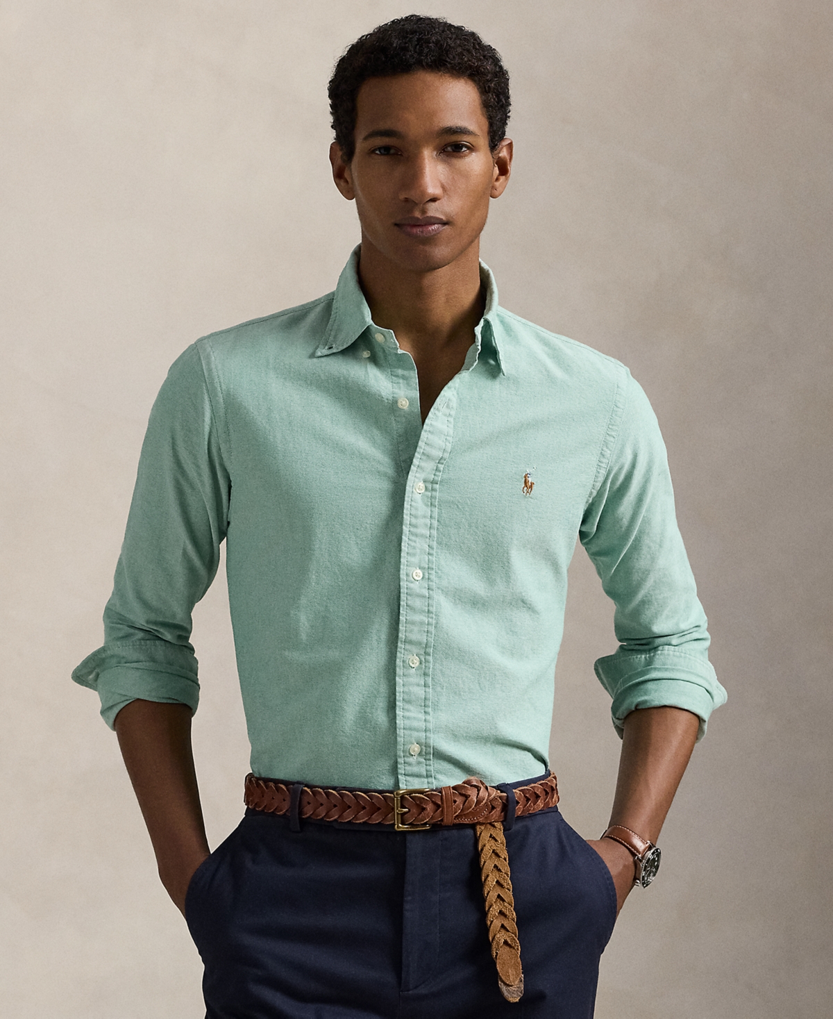 Click here for Polo Ralph Lauren Mens Classic-Fit Gingham Oxford... prices