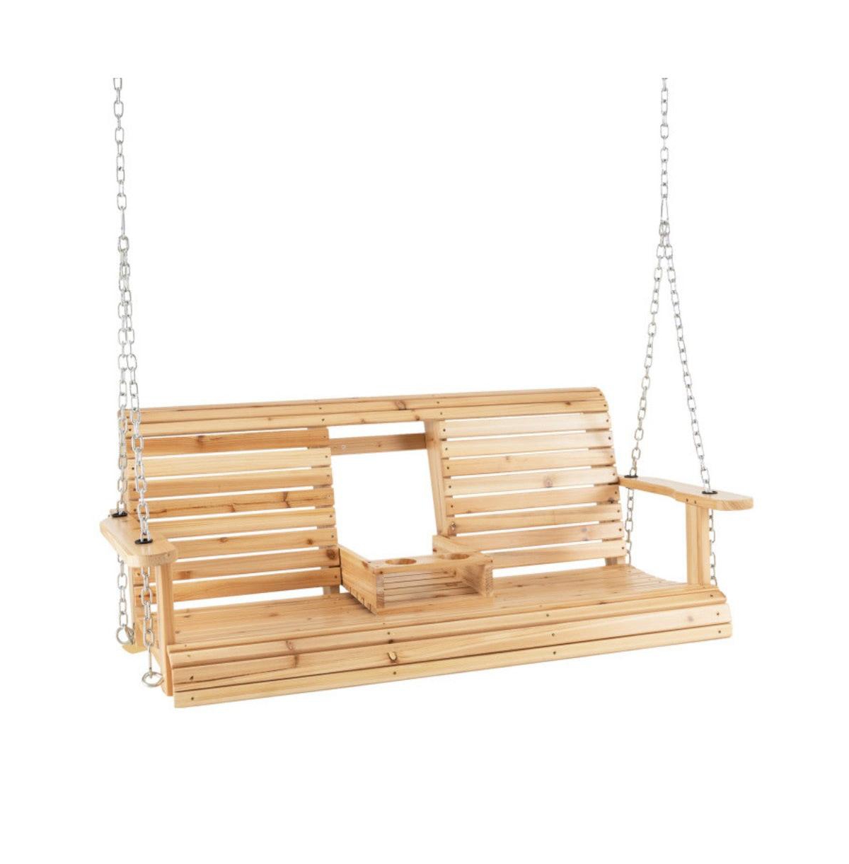 Click here for 5 Feet Porch Swing Chair with Adjustable Chains an... prices