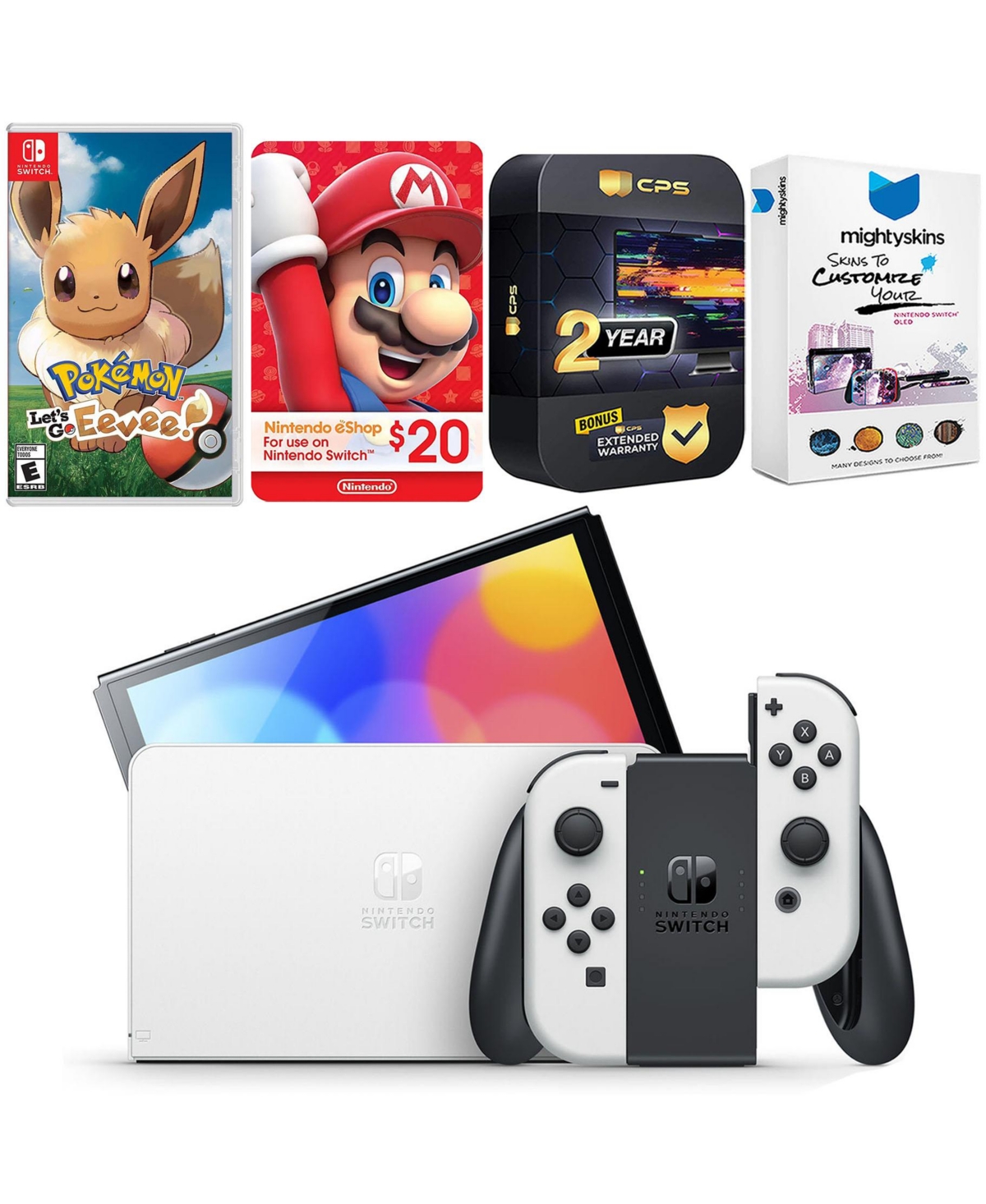 Click here for Nintendo Switch White Oled Console with Pokemon Le... prices