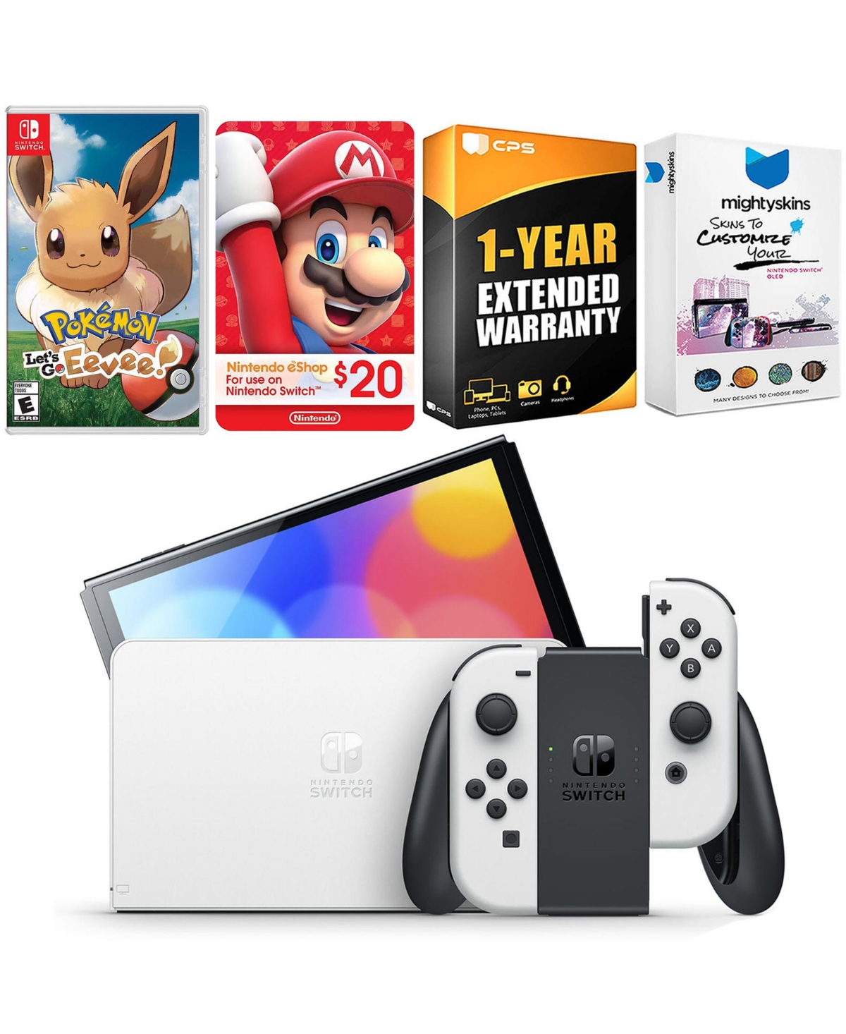 Click here for Nintendo Switch White Oled Console with Pokemon Le... prices