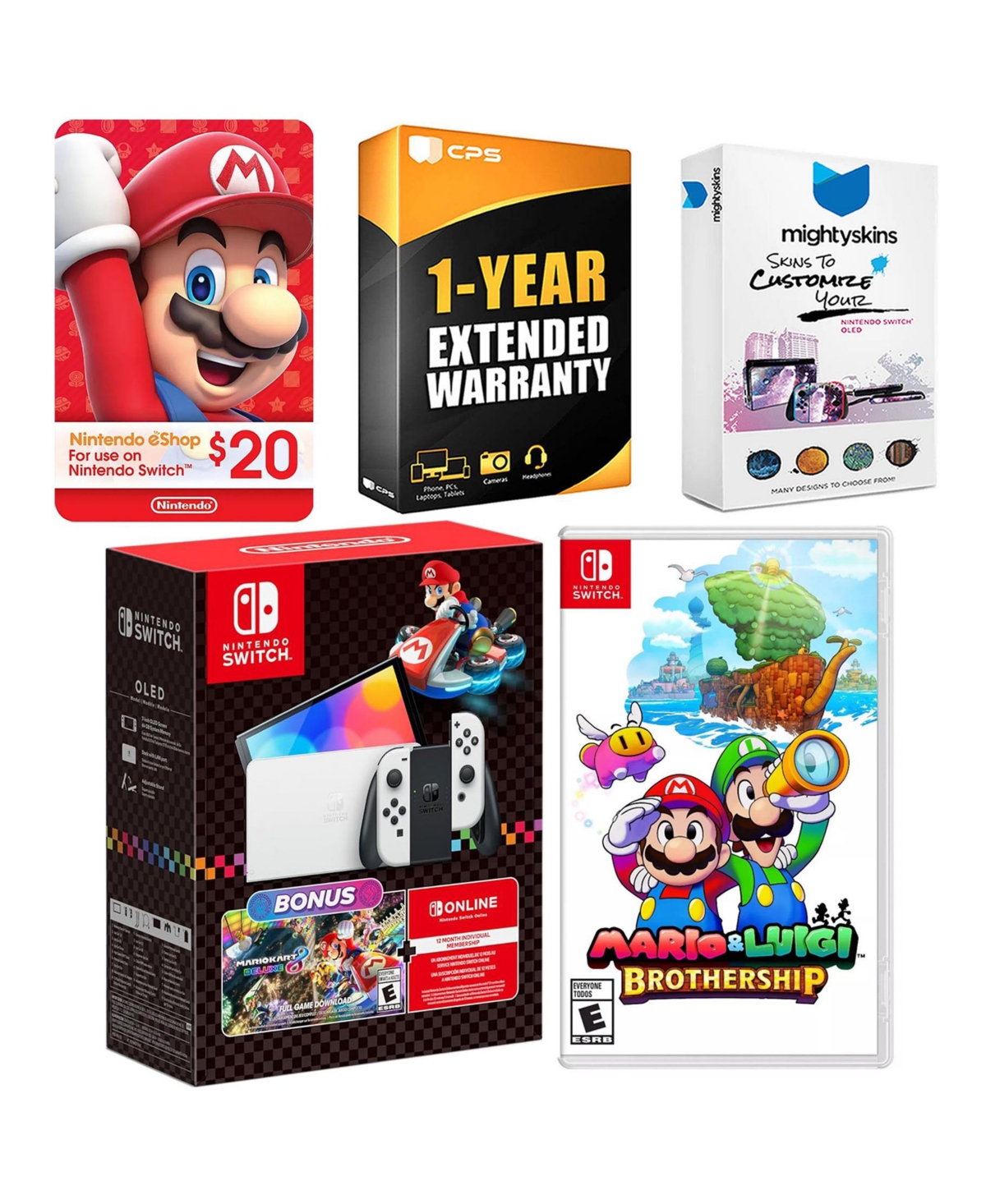 Click here for Nintendo Switch Oled Console Mario Kart 8 Bundle w... prices