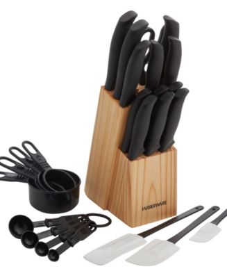 Farberware Soft Grip 25-Piece Cutlery Set with Kitchen Tools - Macy's