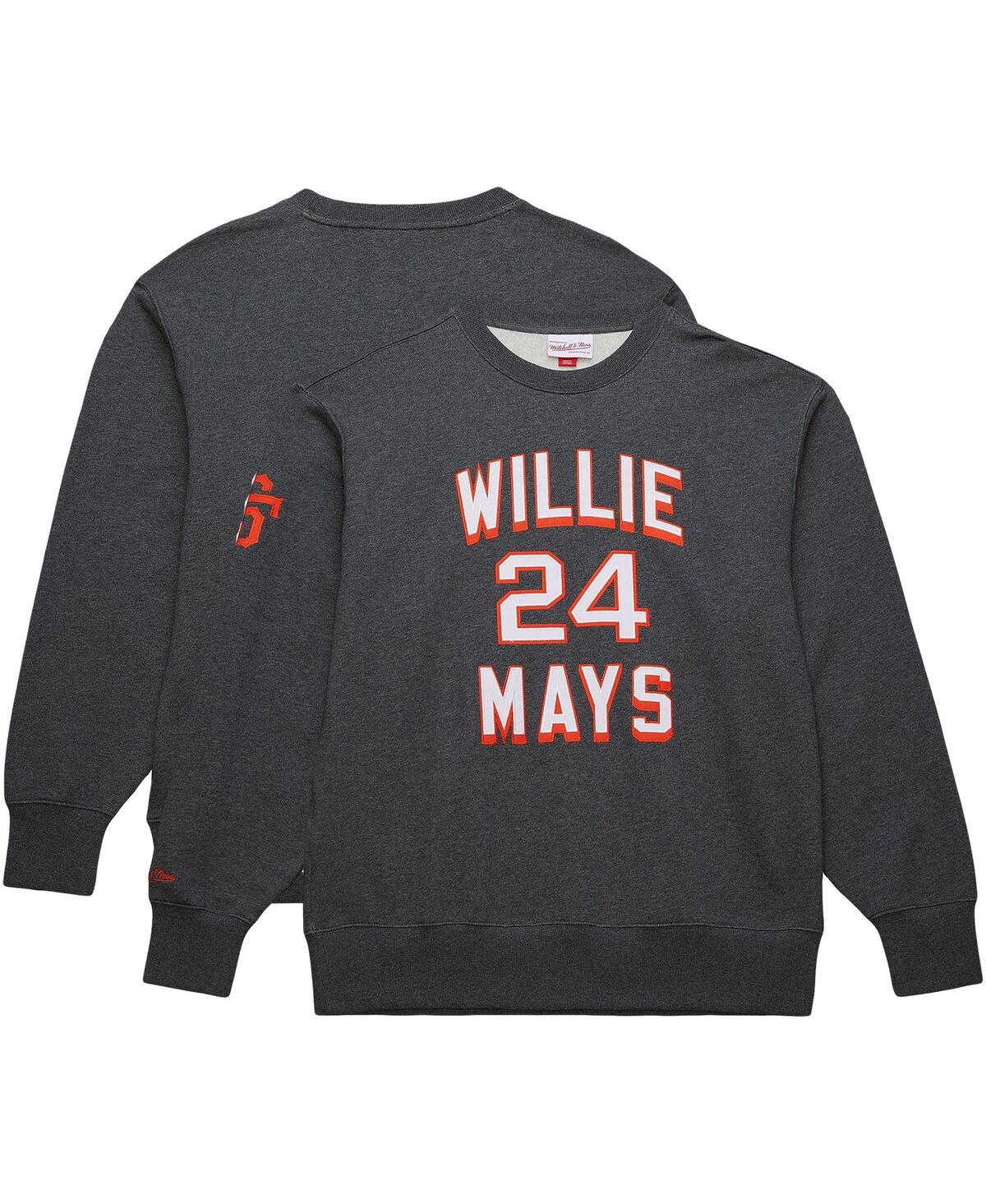 Click here for Mitchell & Ness Mens Willie Mays Heather Charcoal... prices
