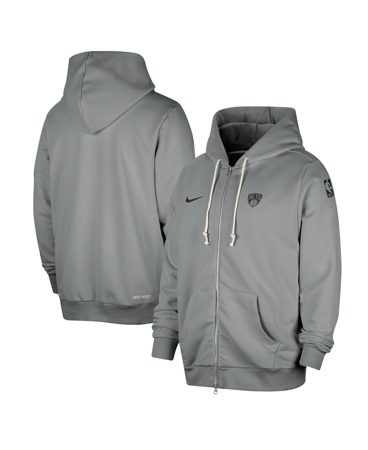 Click here for Nike Mens Gray Brooklyn Nets Authentic Standard Is... prices