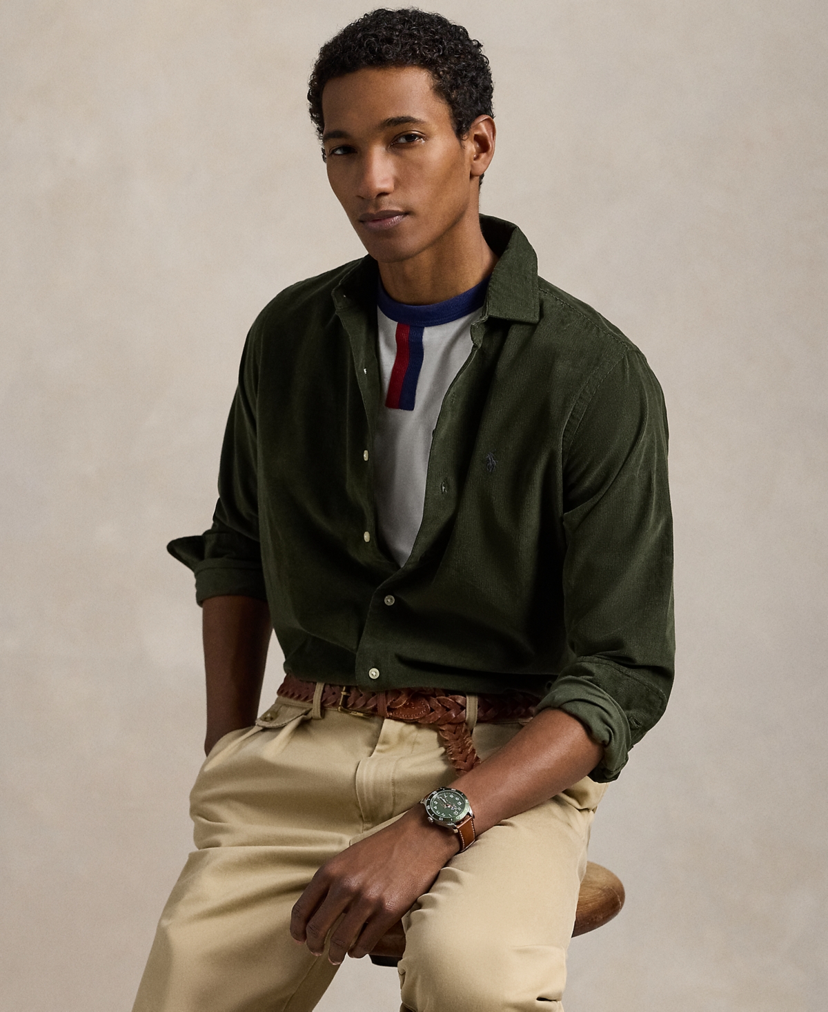 Click here for Polo Ralph Lauren Mens Classic-Fit Corduroy Shirt... prices