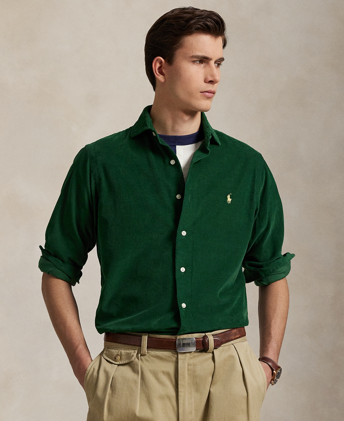 Click here for Polo Ralph Lauren Mens Classic-Fit Corduroy Shirt... prices