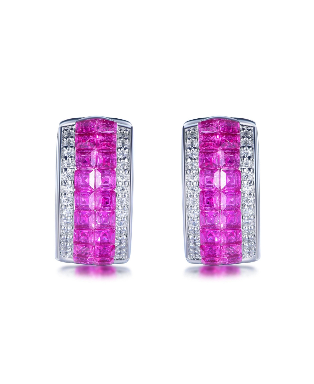 Click here for Suzy Levian Sterling Silver Invisible Set Cubic Zi... prices